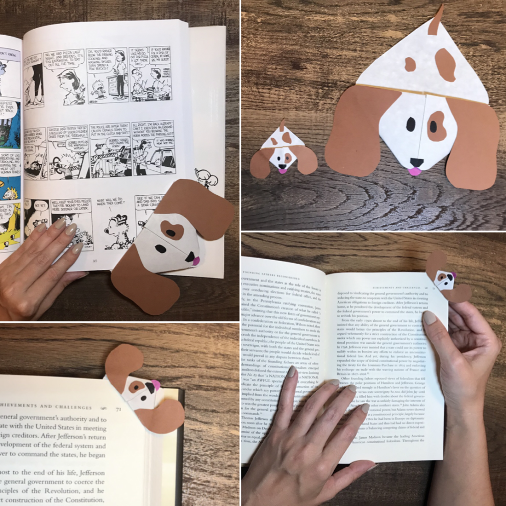DIY Hound Dog Corner Bookmark - We Heart Hounds