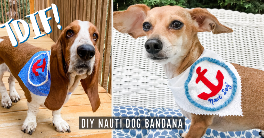 DIY Nauti Dog Bandana