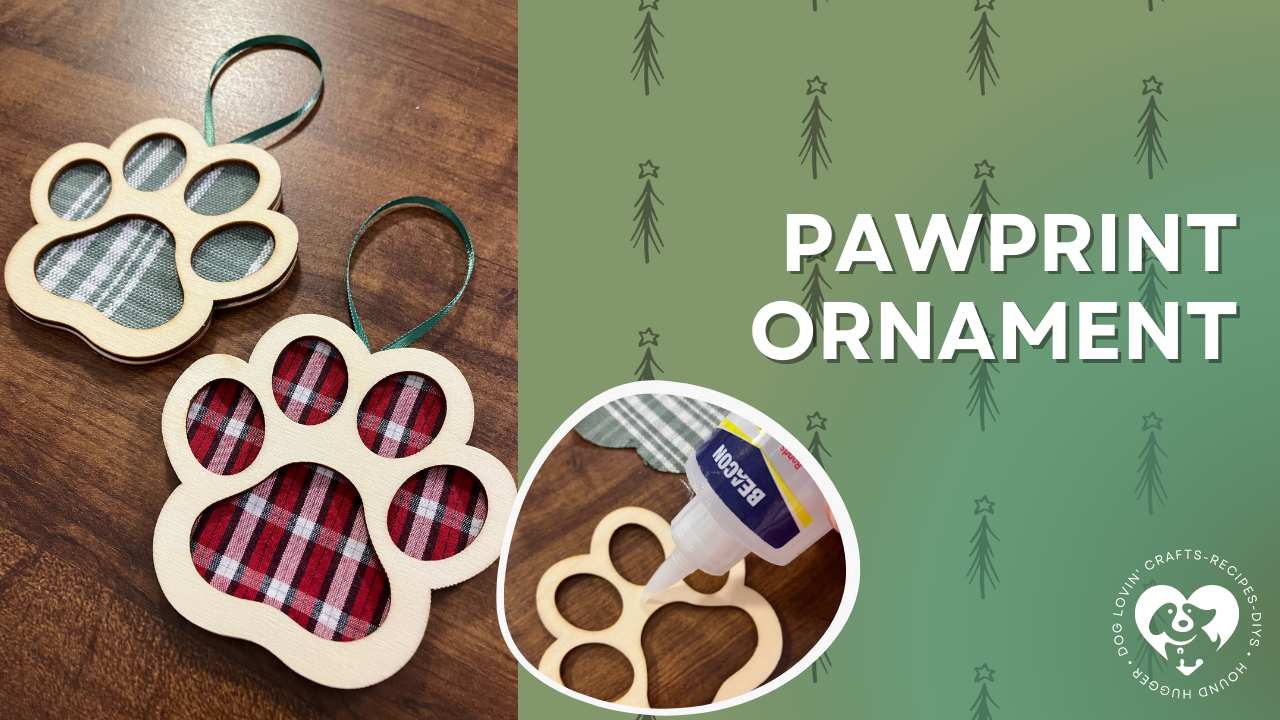 DIY Wooden Pawprint Ornament